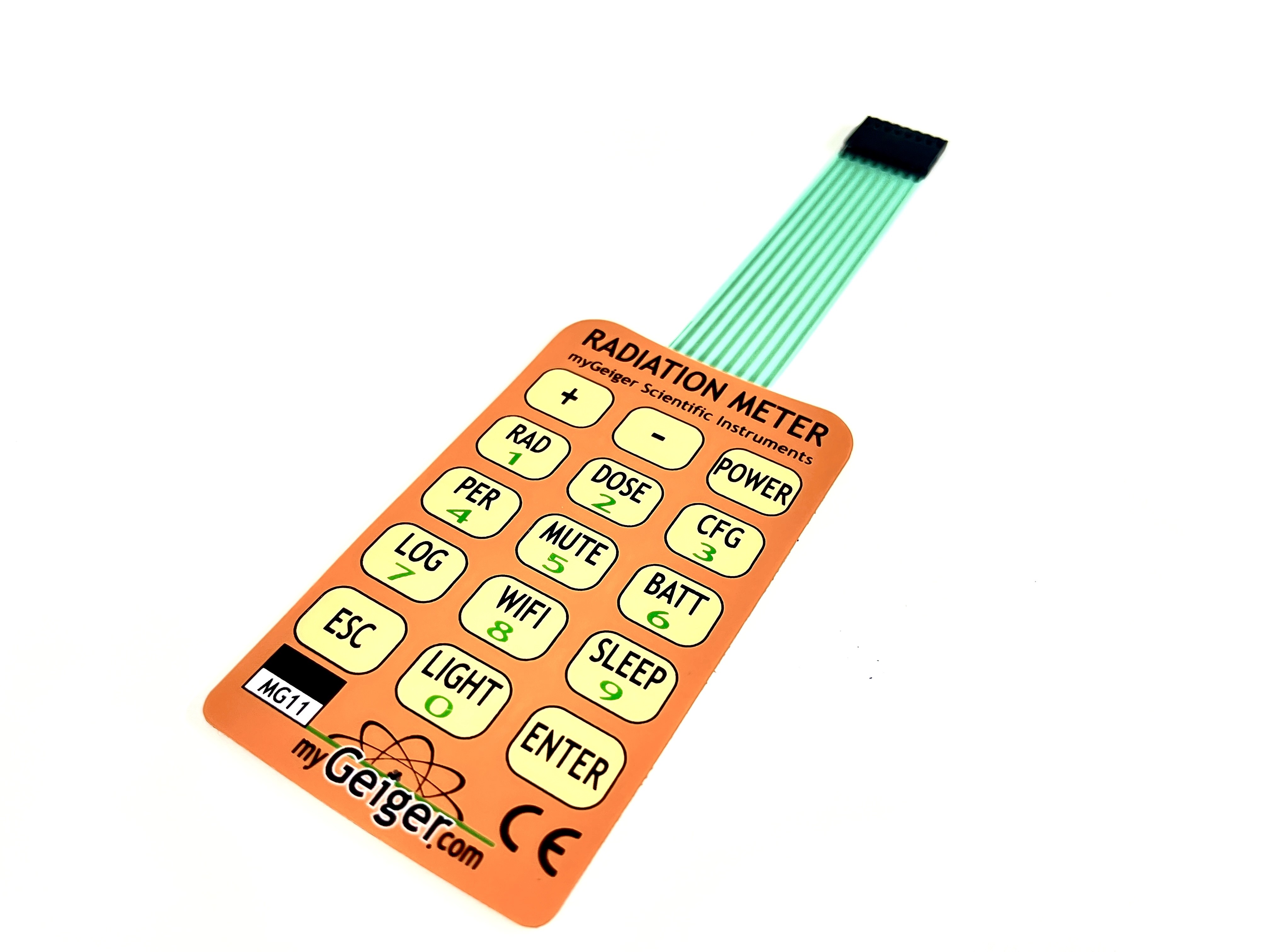 Matrix 3*5 Rim Embossing Tactile Membrane Switch With High Effective