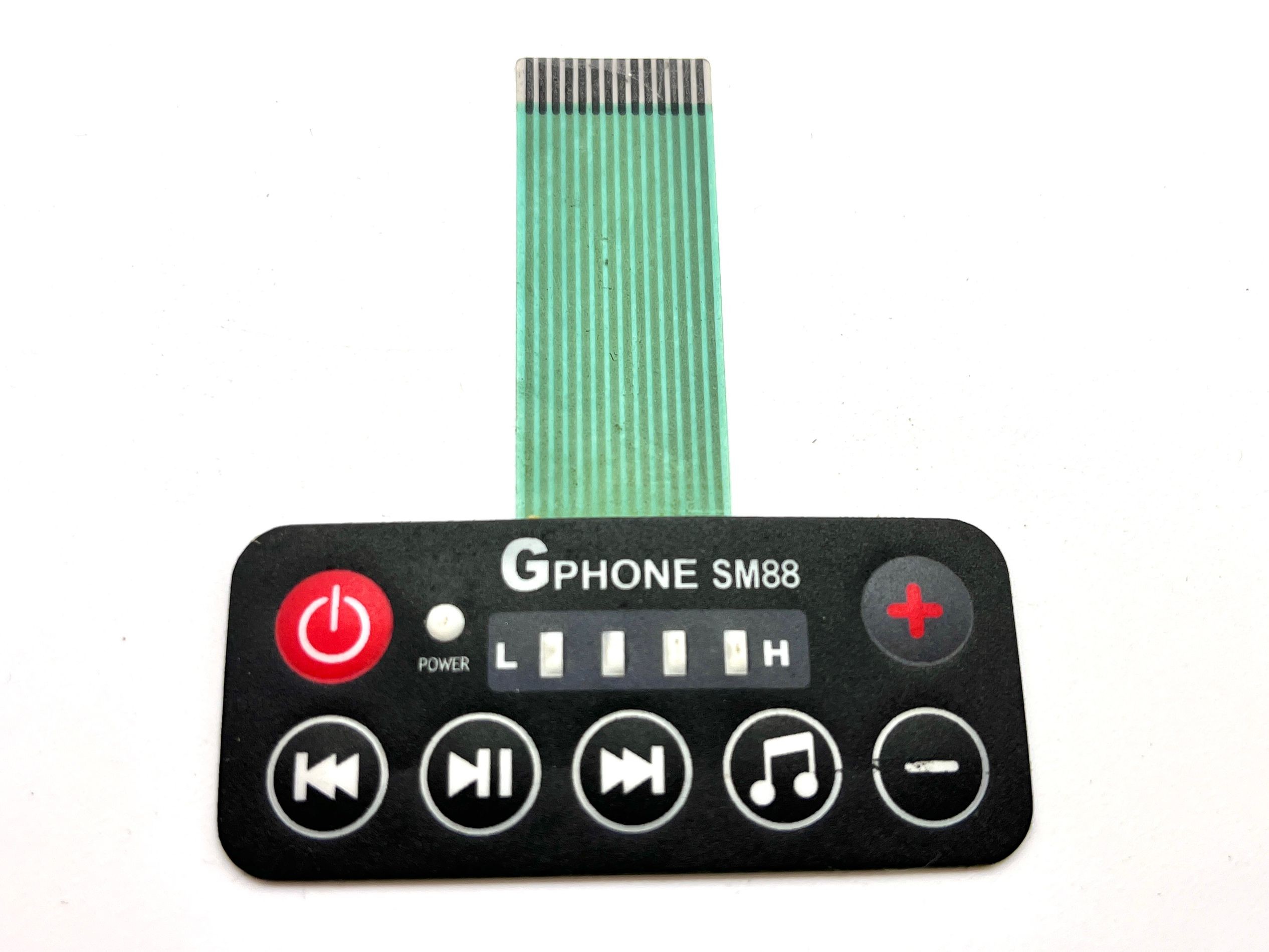 Polycarbonate Glossy Metal Molex Membrane Switches With Nicmatic Female ...