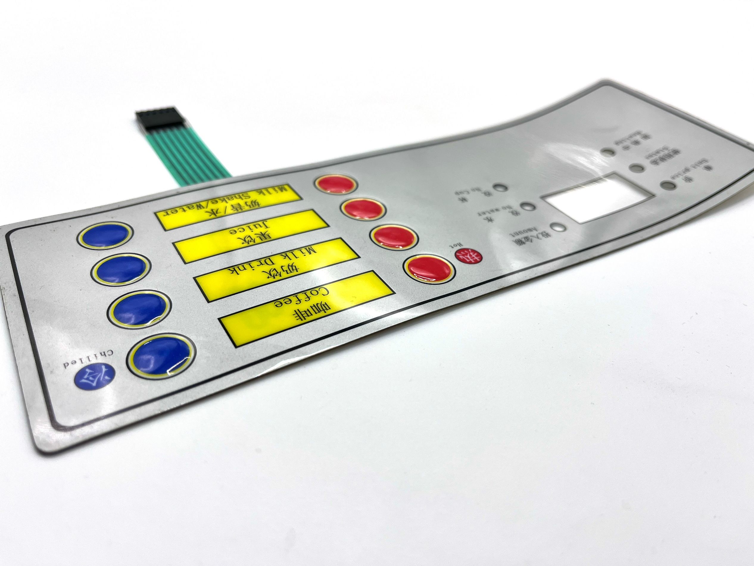 맑은 윈도우 6층 폴리에스터 막 스위치 모듈 아르두이노 100만 회로